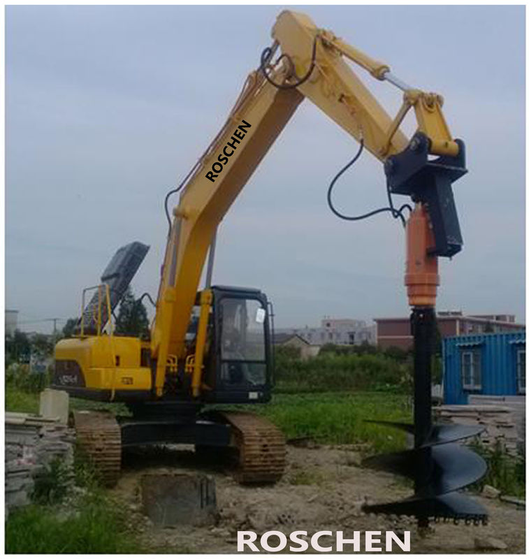 Boden-Bohrer-Satz mit dem Zweitaktmotor und Bohrern, zum für Wasser ...